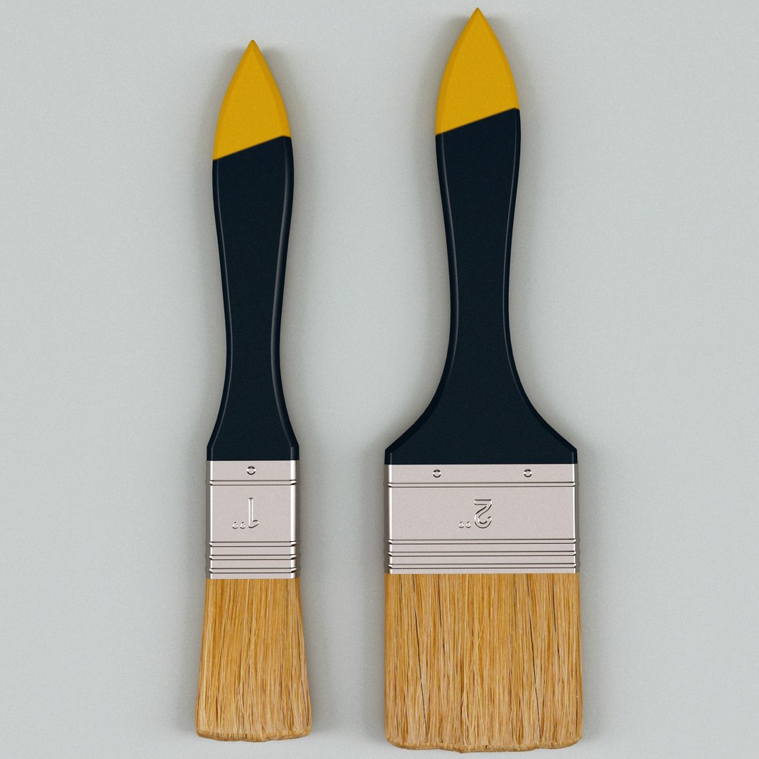 3d paint brushes v2 model