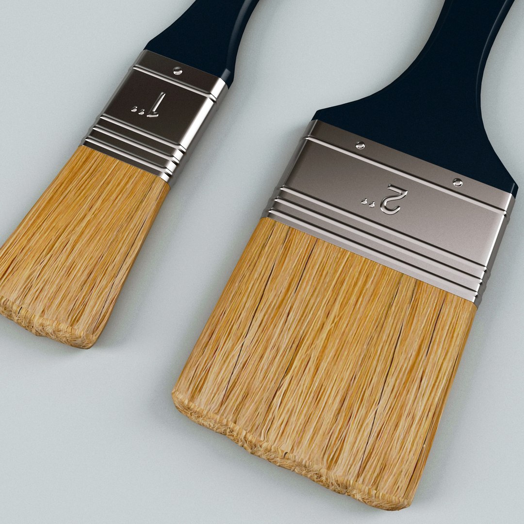 3d paint brushes v2 model