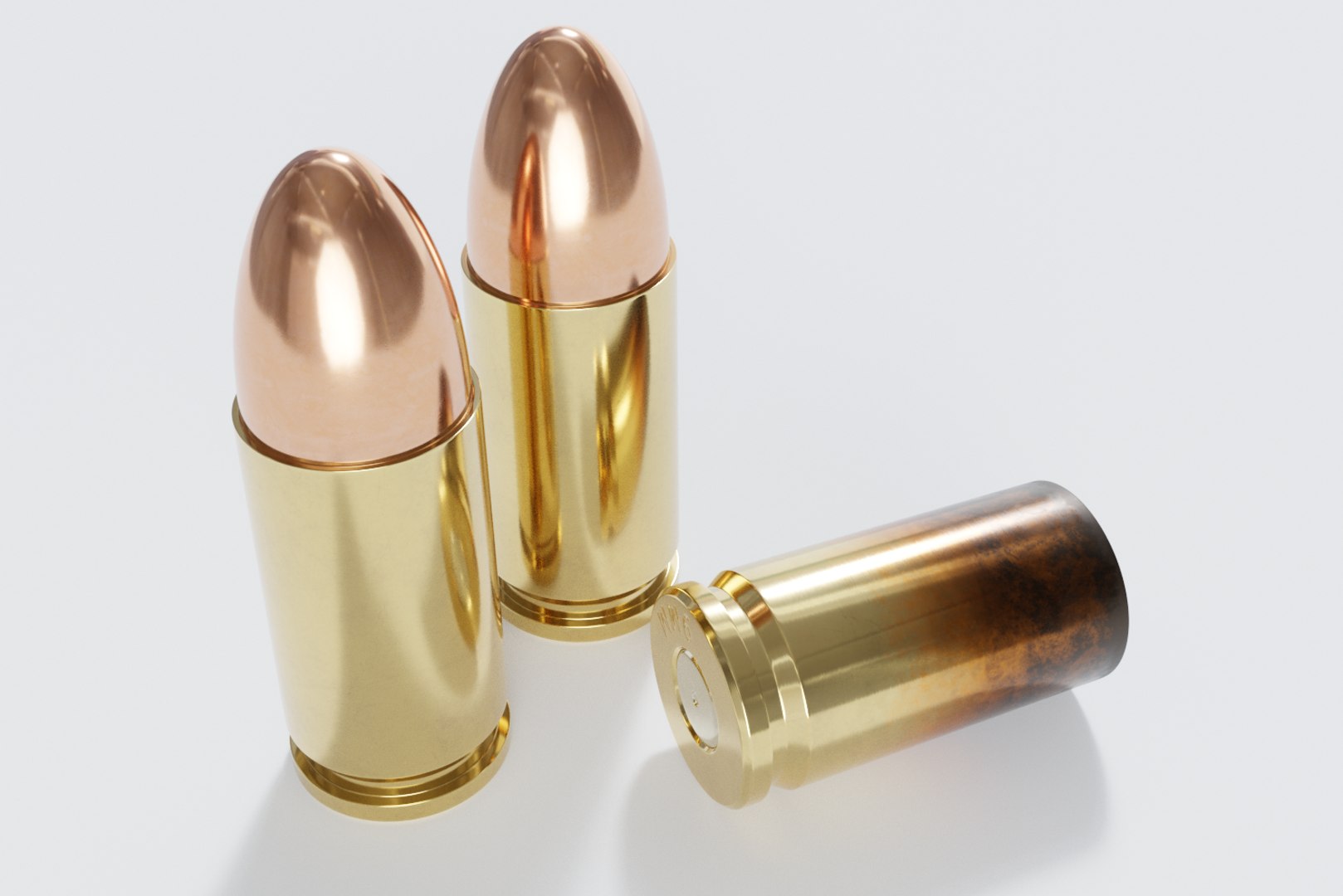 3D Model 9x19mm Cartridge 9 19 - TurboSquid 1380239