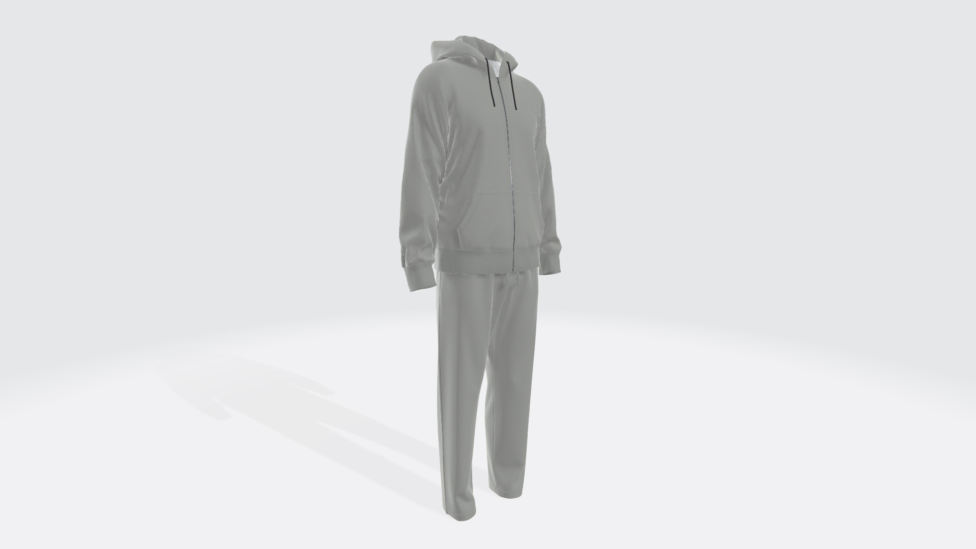 3D Men Zip-up Hoodie Outfit Model - TurboSquid 1905716