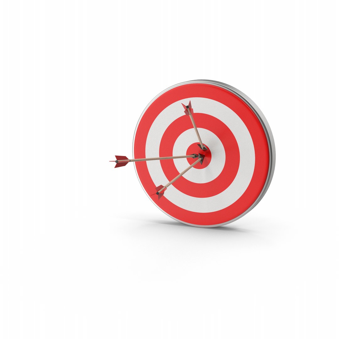 Arrows Hitting Target 3D Model - TurboSquid 2220904