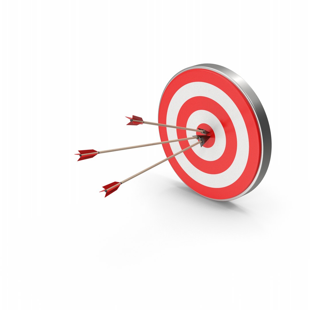 Arrows Hitting Target 3D Model - TurboSquid 2220904