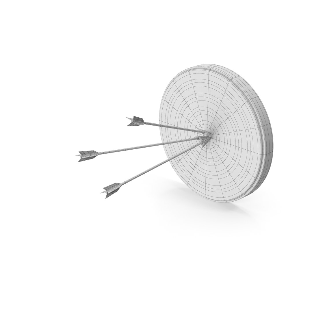 Arrows Hitting Target 3D Model - TurboSquid 2220904