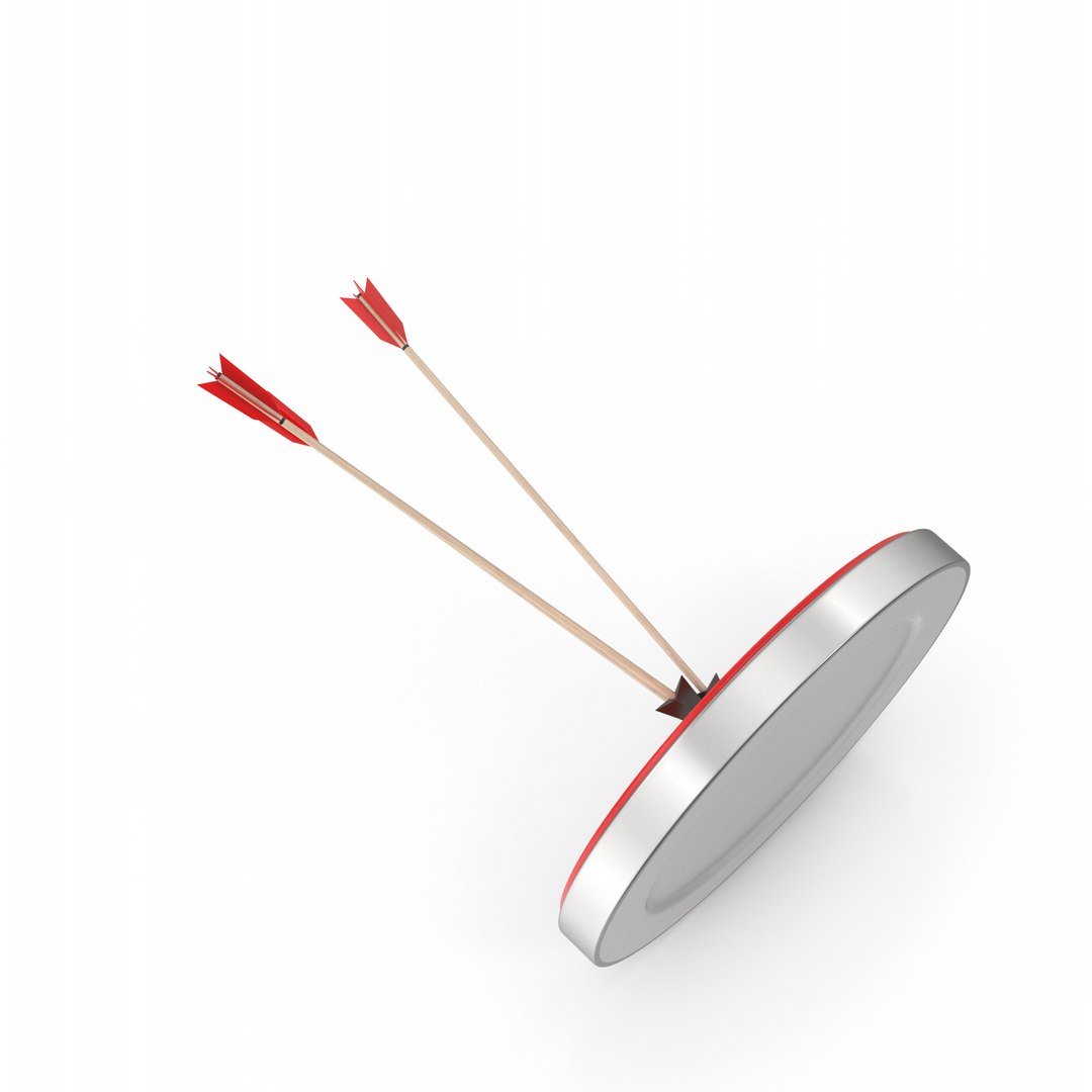 Arrows Hitting Target 3D Model - TurboSquid 2220904