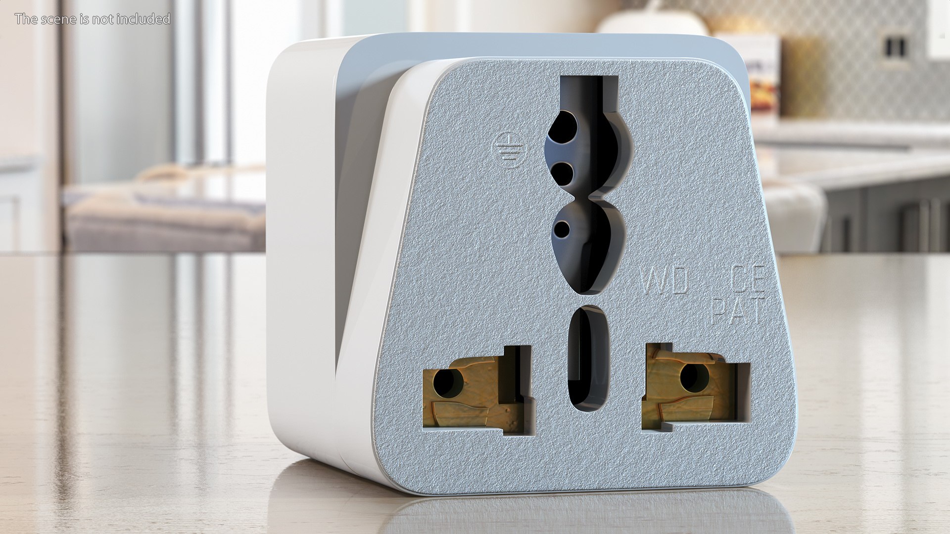 Electrical Plug Type I Adapter White 3D - TurboSquid 1842347