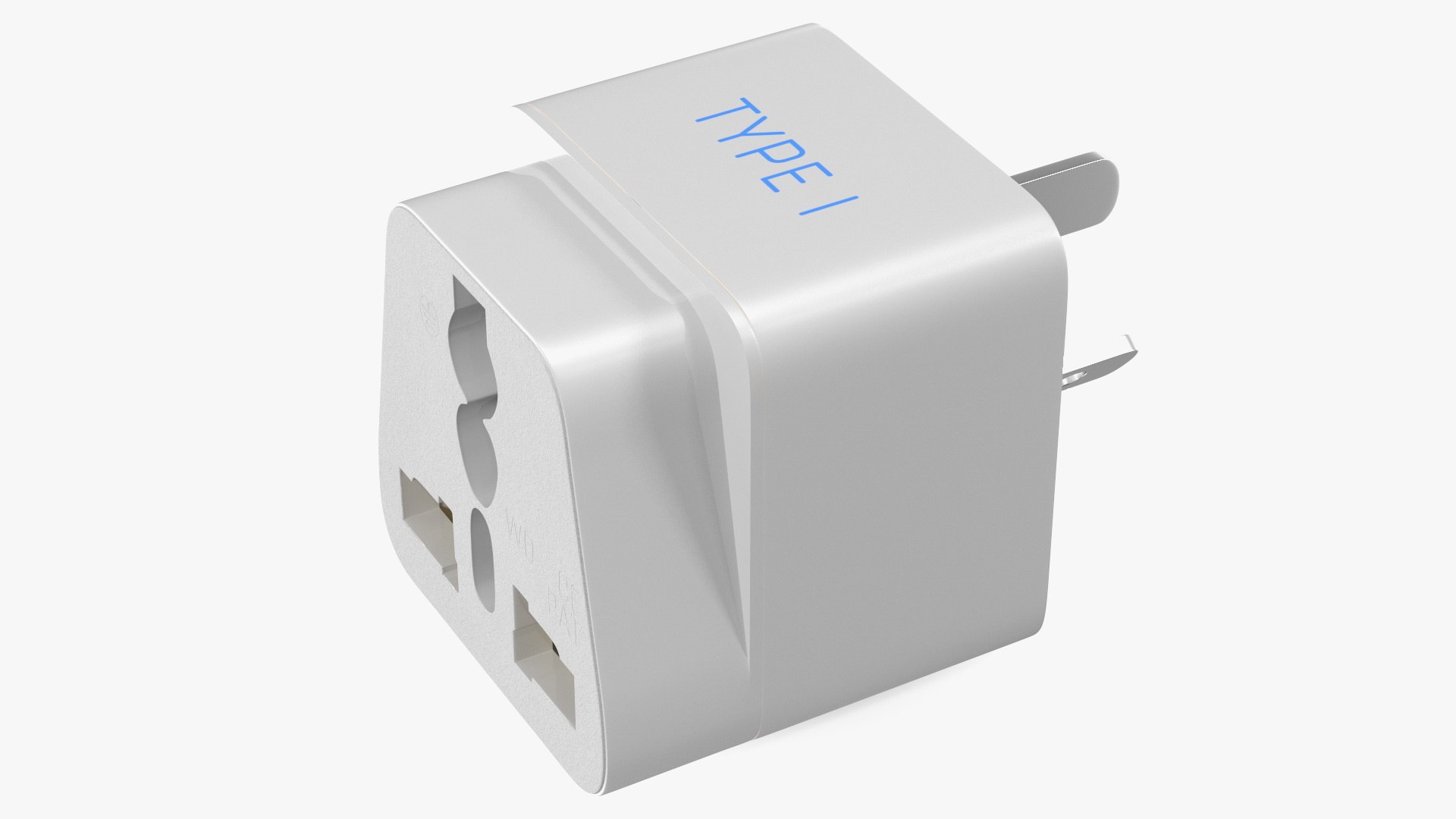 Electrical Plug Type I Adapter White 3D - TurboSquid 1842347