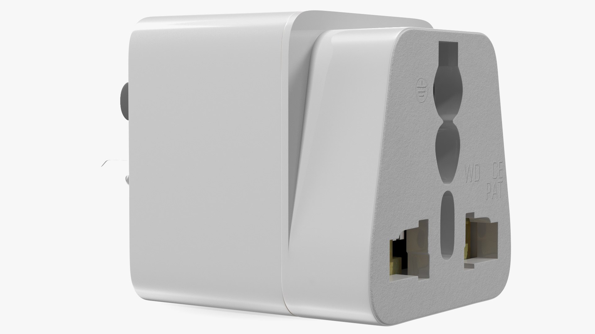 Electrical Plug Type I Adapter White 3D - TurboSquid 1842347