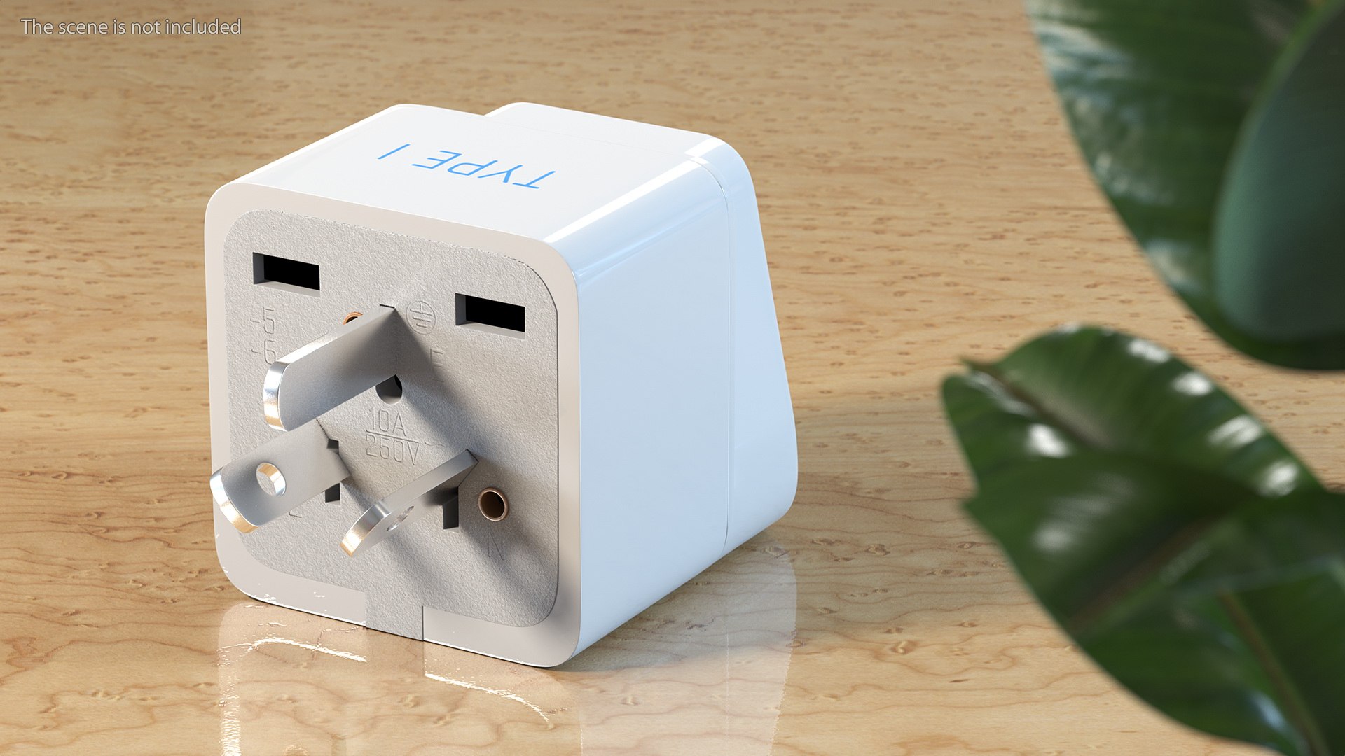 Electrical Plug Type I Adapter White 3D - TurboSquid 1842347