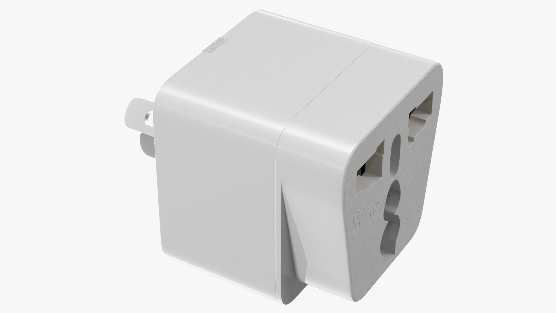 Electrical Plug Type I Adapter White 3D - TurboSquid 1842347