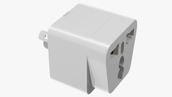Electrical Plug Type I Adapter White 3D - TurboSquid 1842347