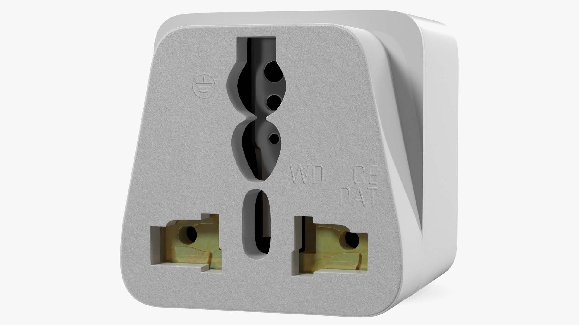 Electrical Plug Type I Adapter White 3D - TurboSquid 1842347