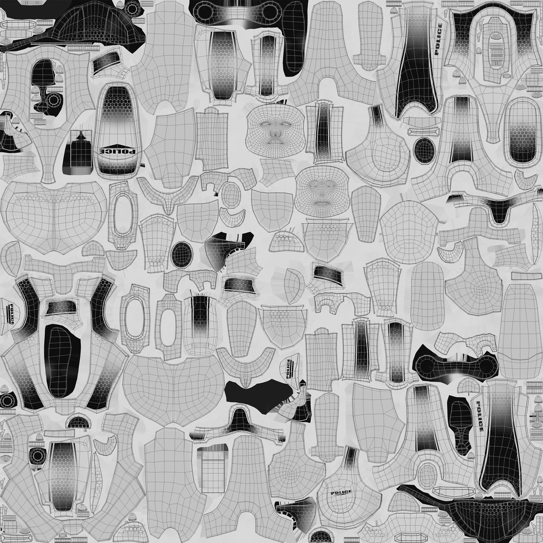 3D Female Cyborg Robot Police Officer Model - TurboSquid 1713829