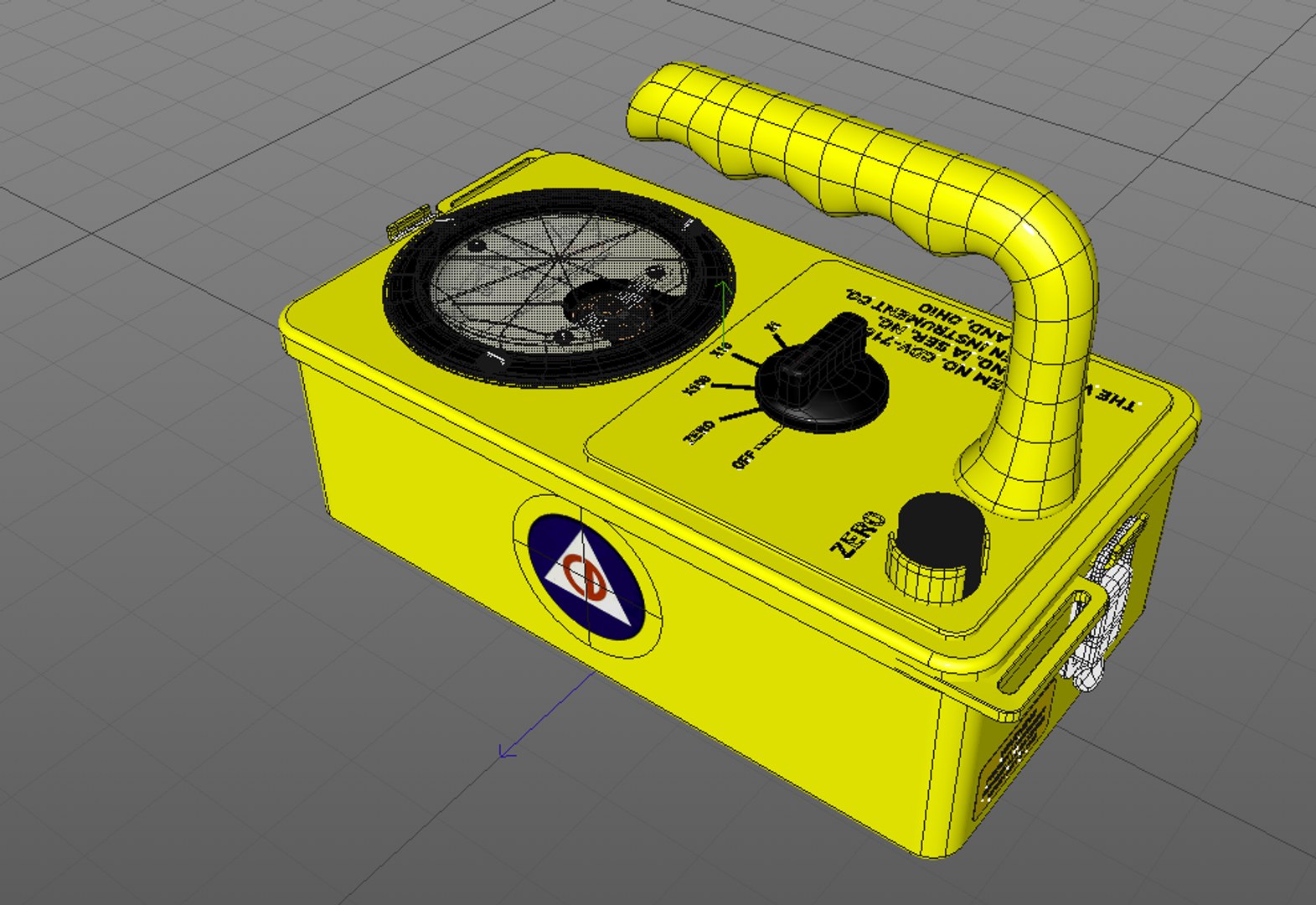 Geiger Counter 3d Obj