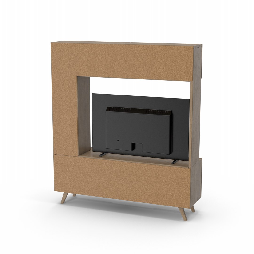 3D Model TV Unit Set - TurboSquid 2055645