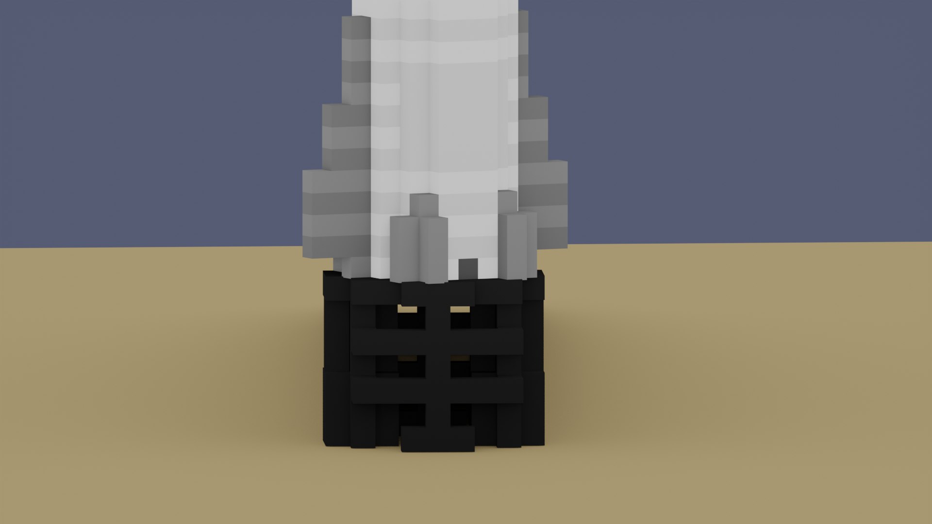 Spaceship Cartoon 8 Bit Stylized 3D - TurboSquid 1900928