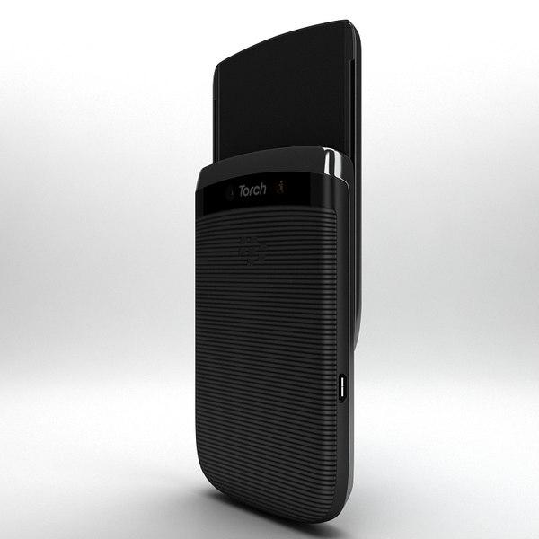 blackberry torch 9800 3d model