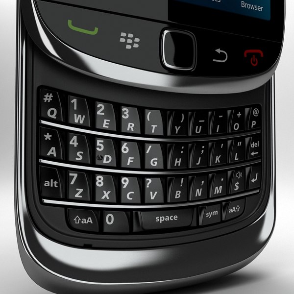 blackberry torch 9800 3d model
