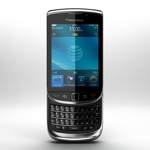 blackberry torch 9800 3d model