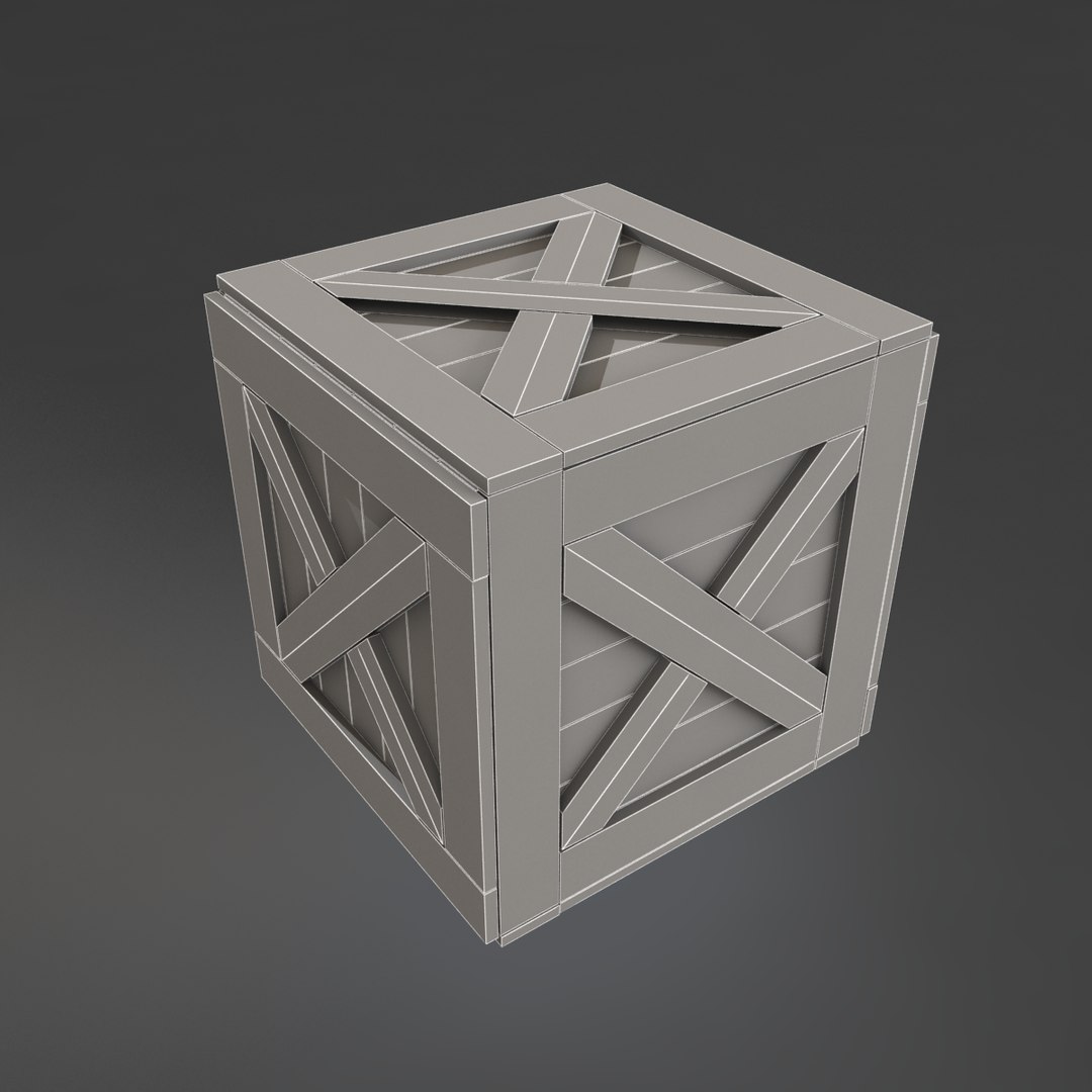 Wood Box 3d Model