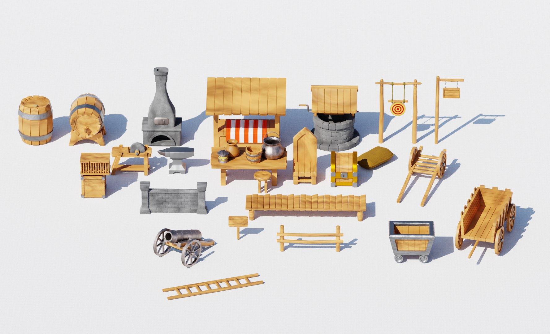Medieval Game Asset Model - TurboSquid 2191402