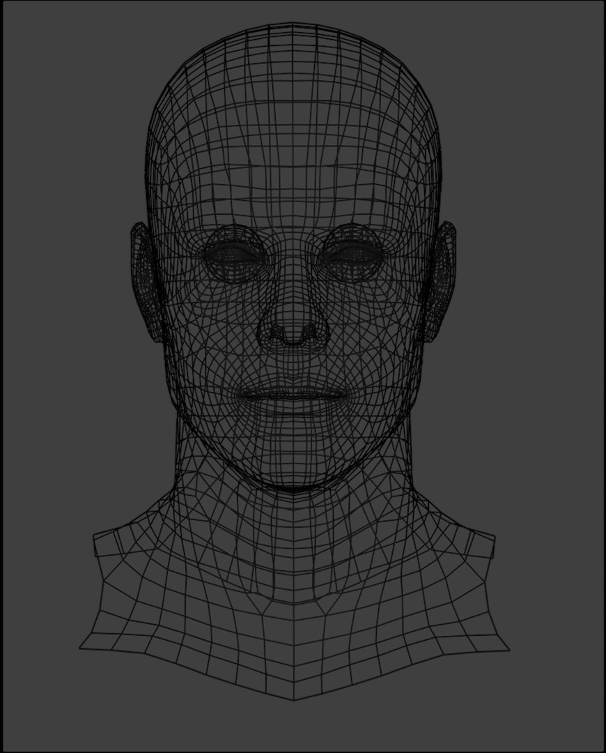 Realistic Male Head-low Poly Low-poly 3D Model 3D - TurboSquid 2369726