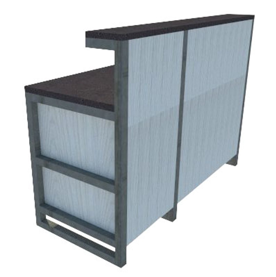 Industrial bar table model - TurboSquid 1610262