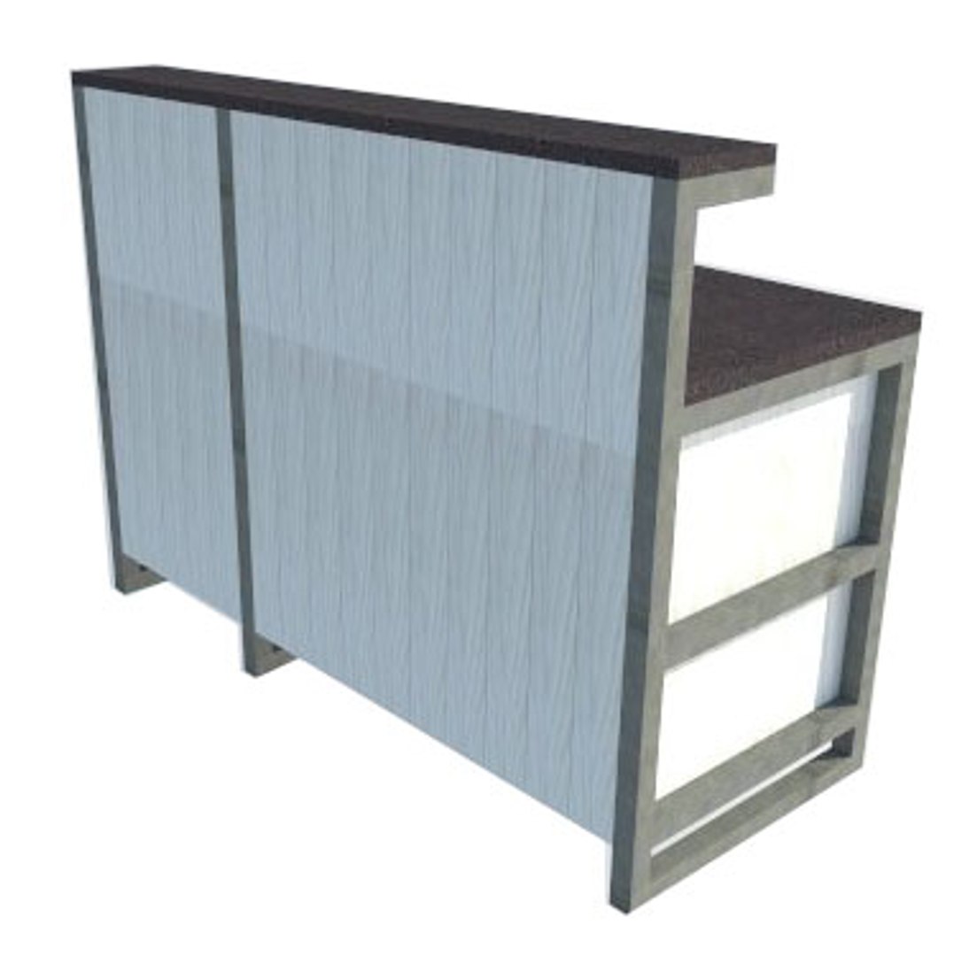 Industrial bar table model - TurboSquid 1610262