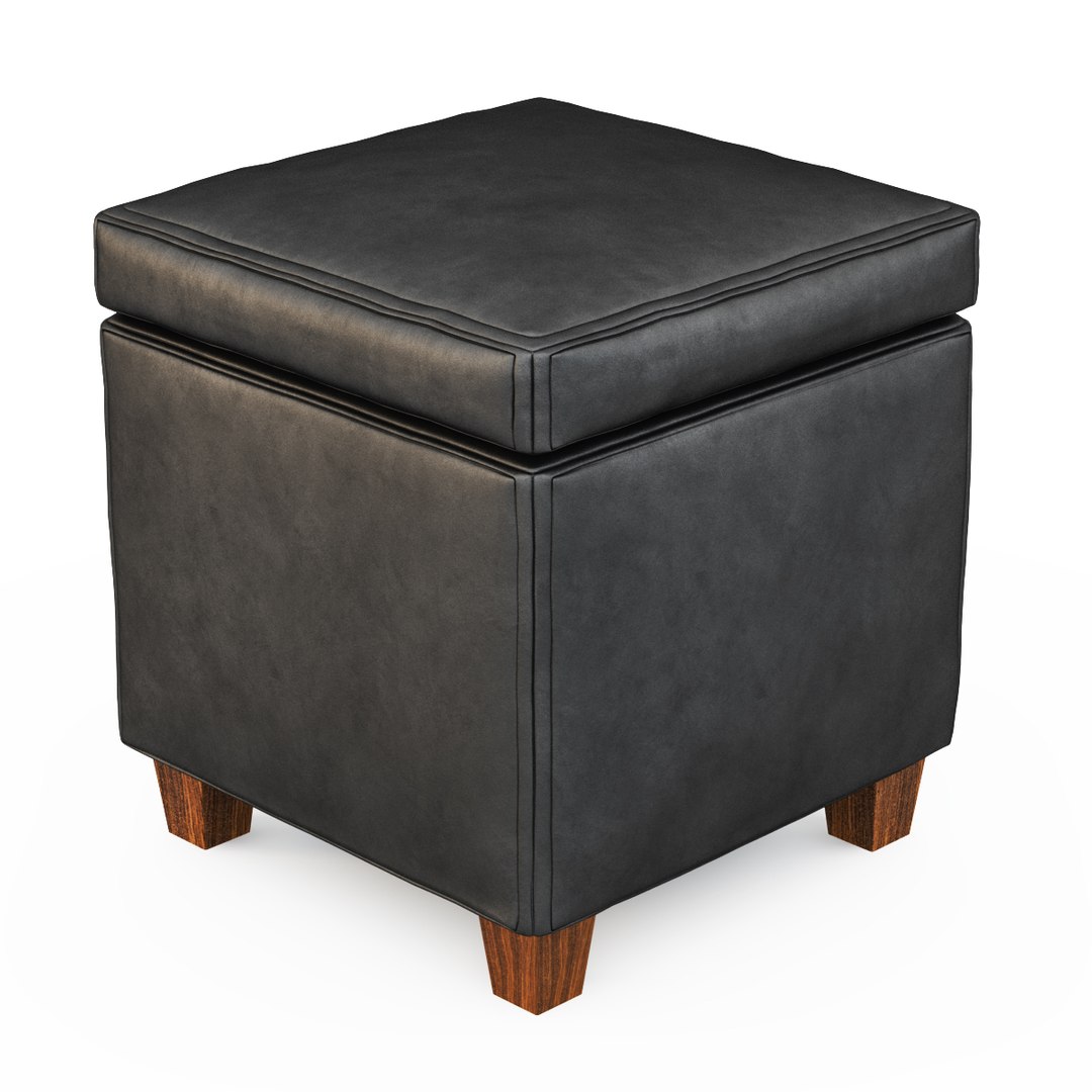 Cubes Ottoman Black Max Free