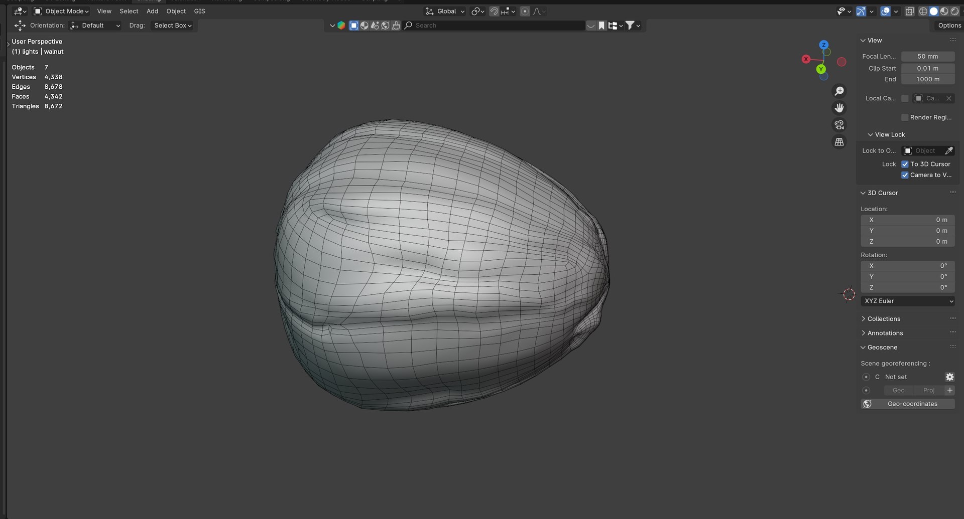 Walnut V1 Model - TurboSquid 2397142