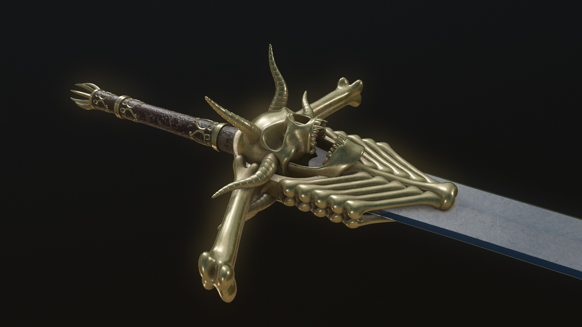 3D Devil Sword Model - TurboSquid 2382775