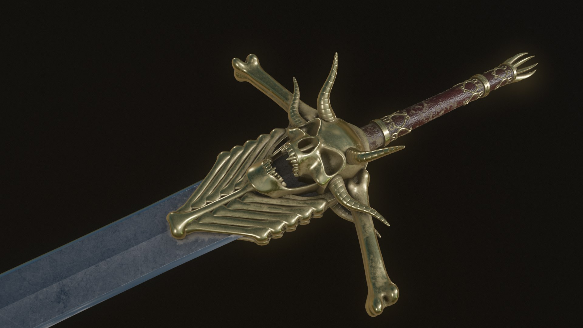 3D Devil Sword Model - TurboSquid 2382775