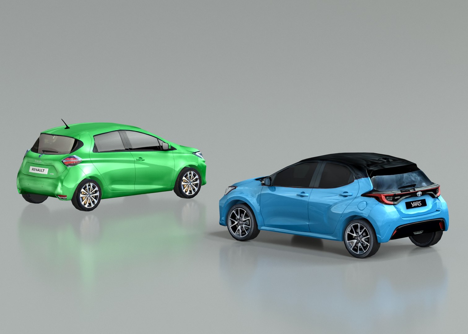 Set Toyota Yaris 2020 3D Model - TurboSquid 1705093