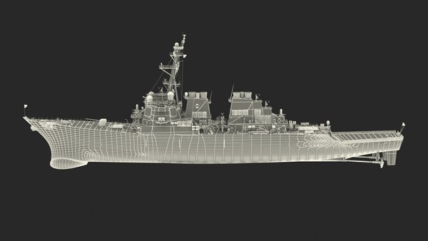 modelo 3d Buque de guerra destructor Donald Cook DDG-75 - TurboSquid ...
