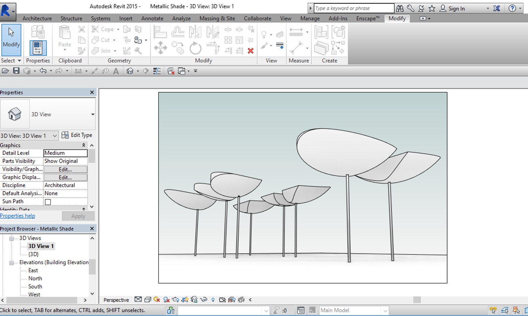 3D Revit Modern Shade - TurboSquid 1444327