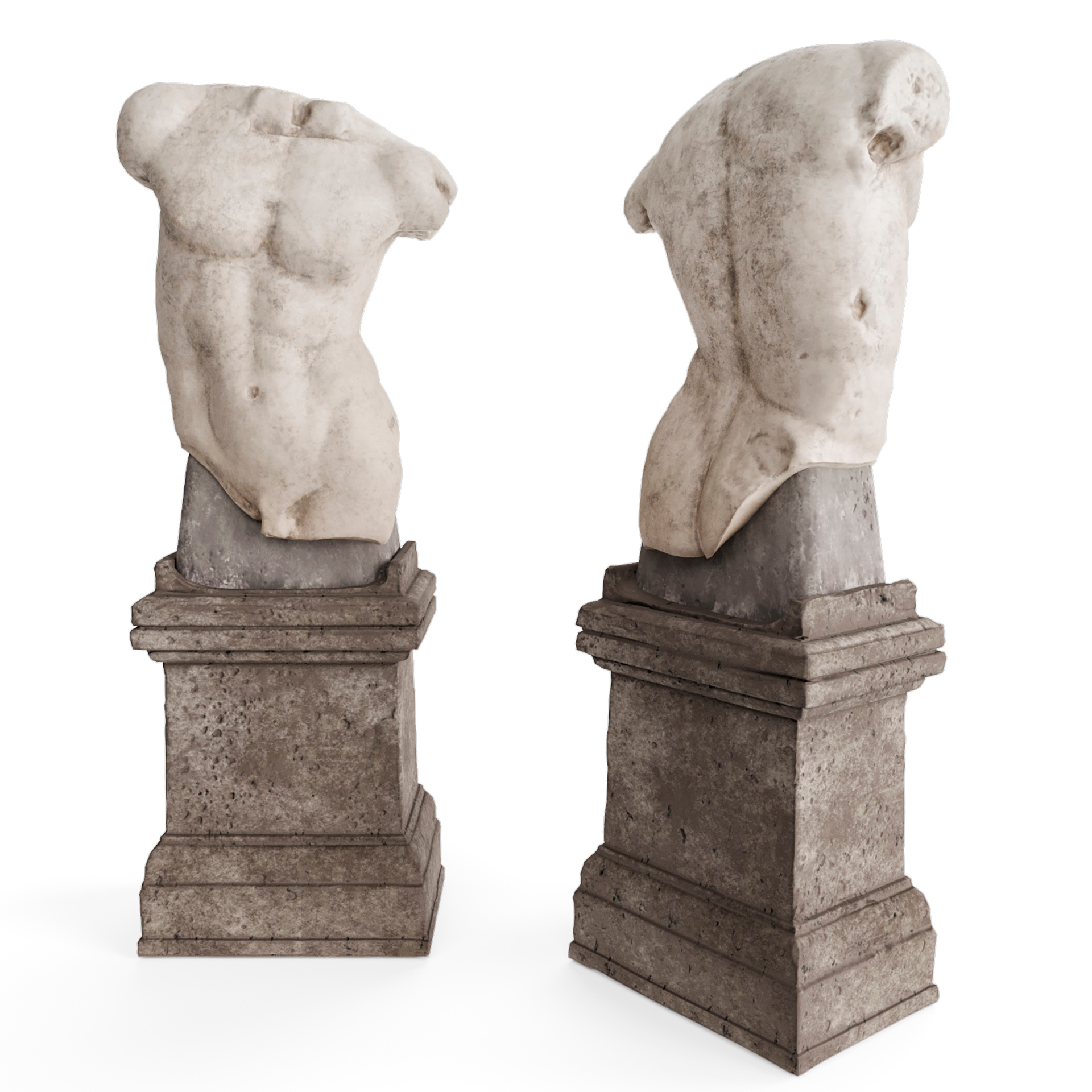 Roman man torso with pedestal 3D - TurboSquid 1945926