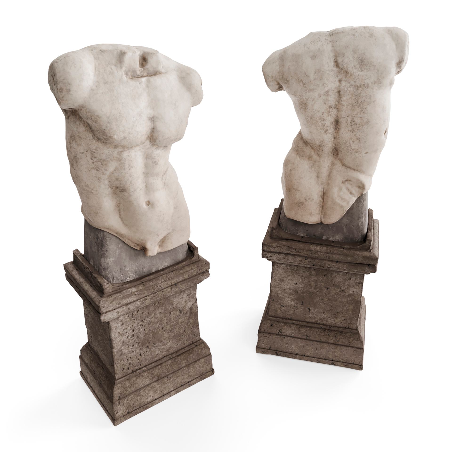 Roman man torso with pedestal 3D - TurboSquid 1945926