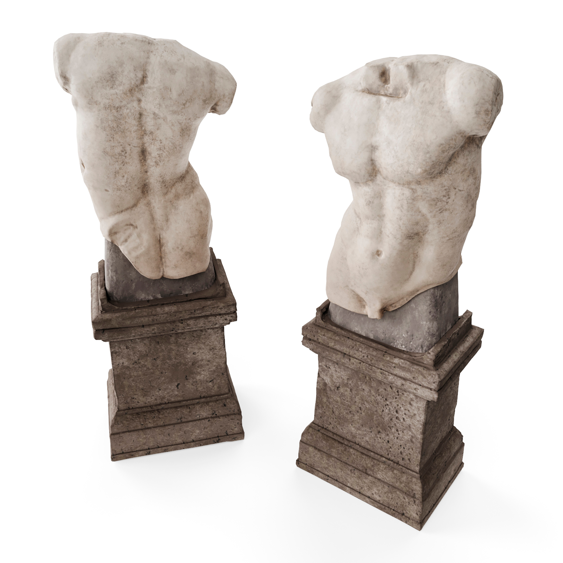 Roman man torso with pedestal 3D - TurboSquid 1945926