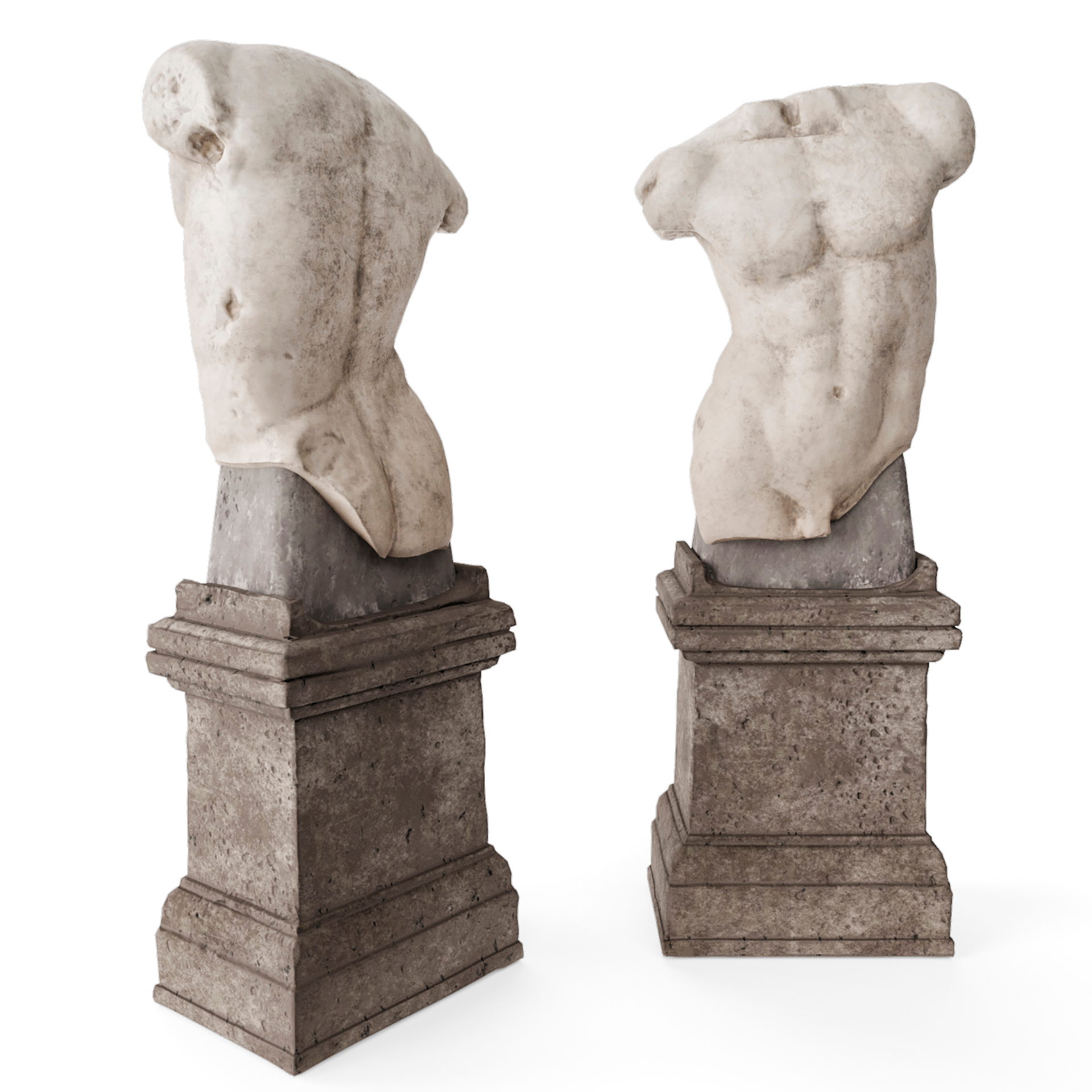 Roman man torso with pedestal 3D - TurboSquid 1945926