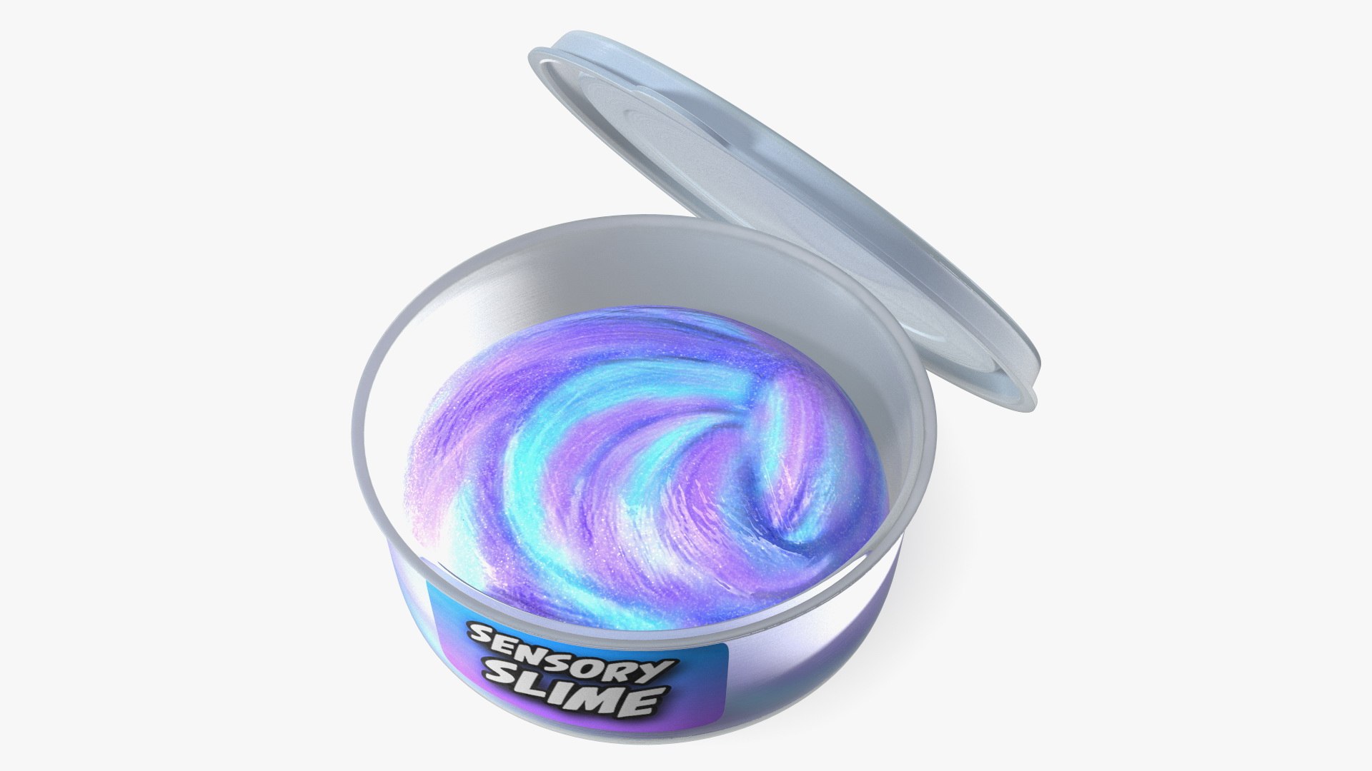 Sensory Blue Purple Slimes Pot 3D model - TurboSquid 2115342