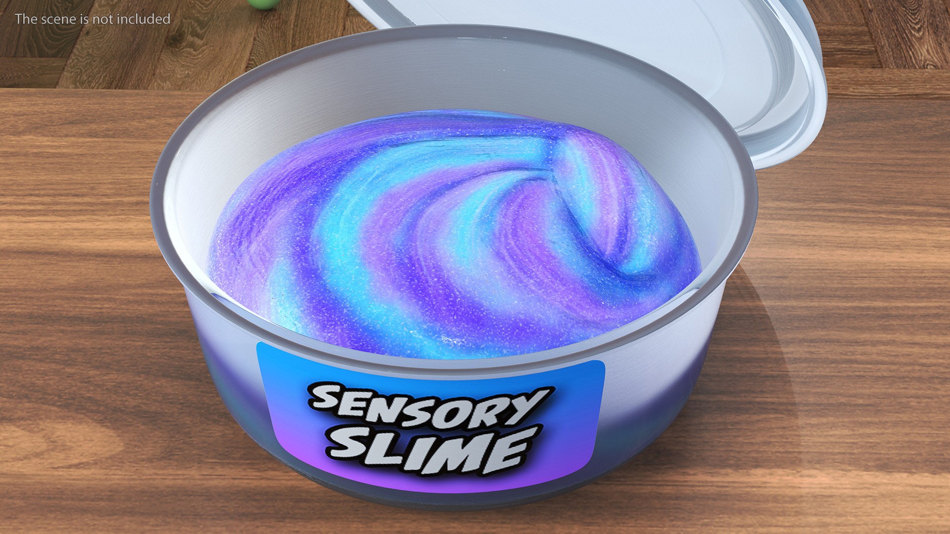 Sensory Blue Purple Slimes Pot 3D Model - TurboSquid 2115342