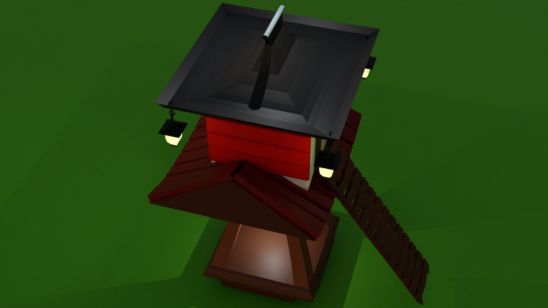 3D Japanese Deffance Tower Game Ready Asset - TurboSquid 2177168