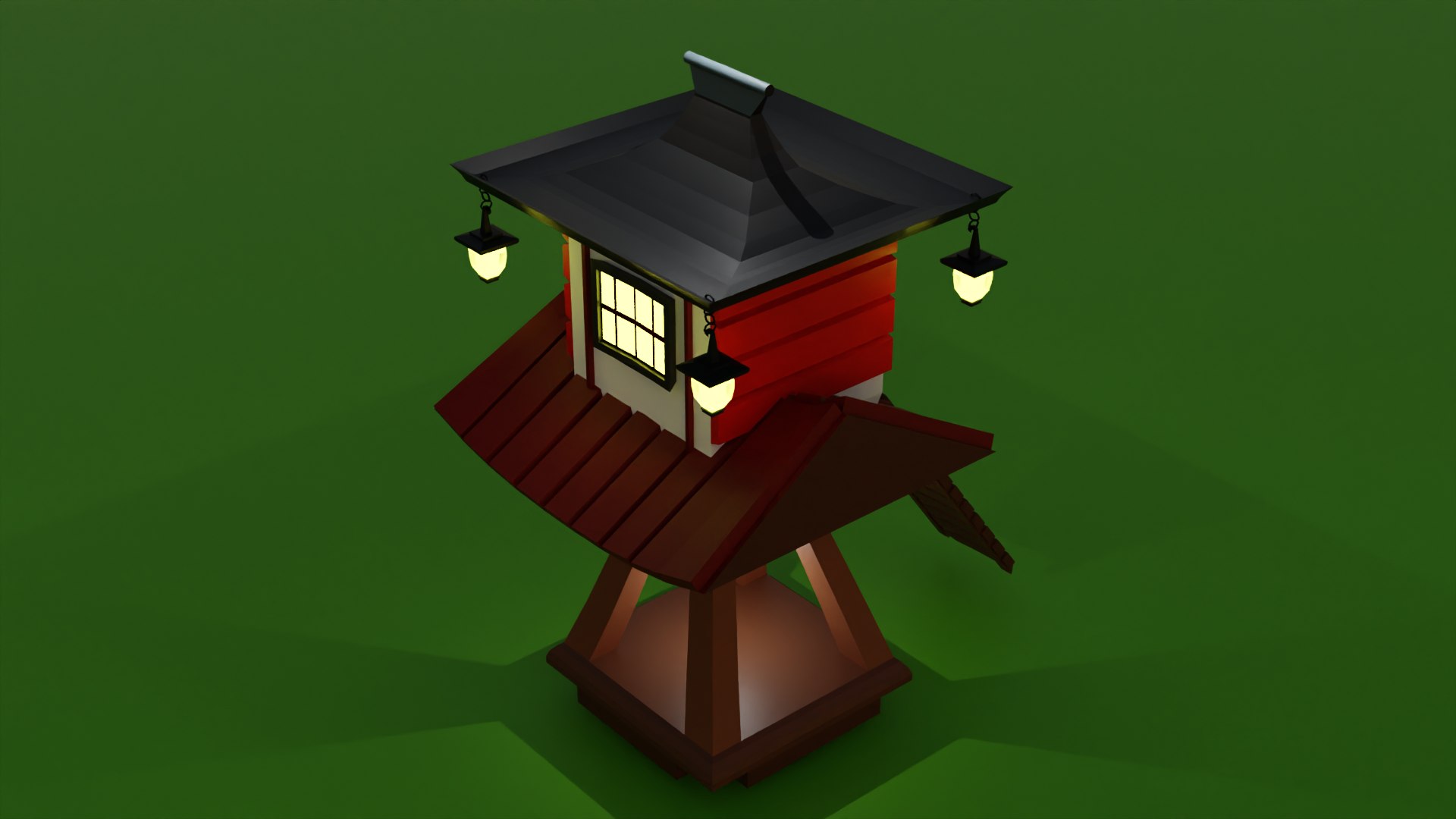 3D Japanese Deffance Tower Game Ready Asset - TurboSquid 2177168