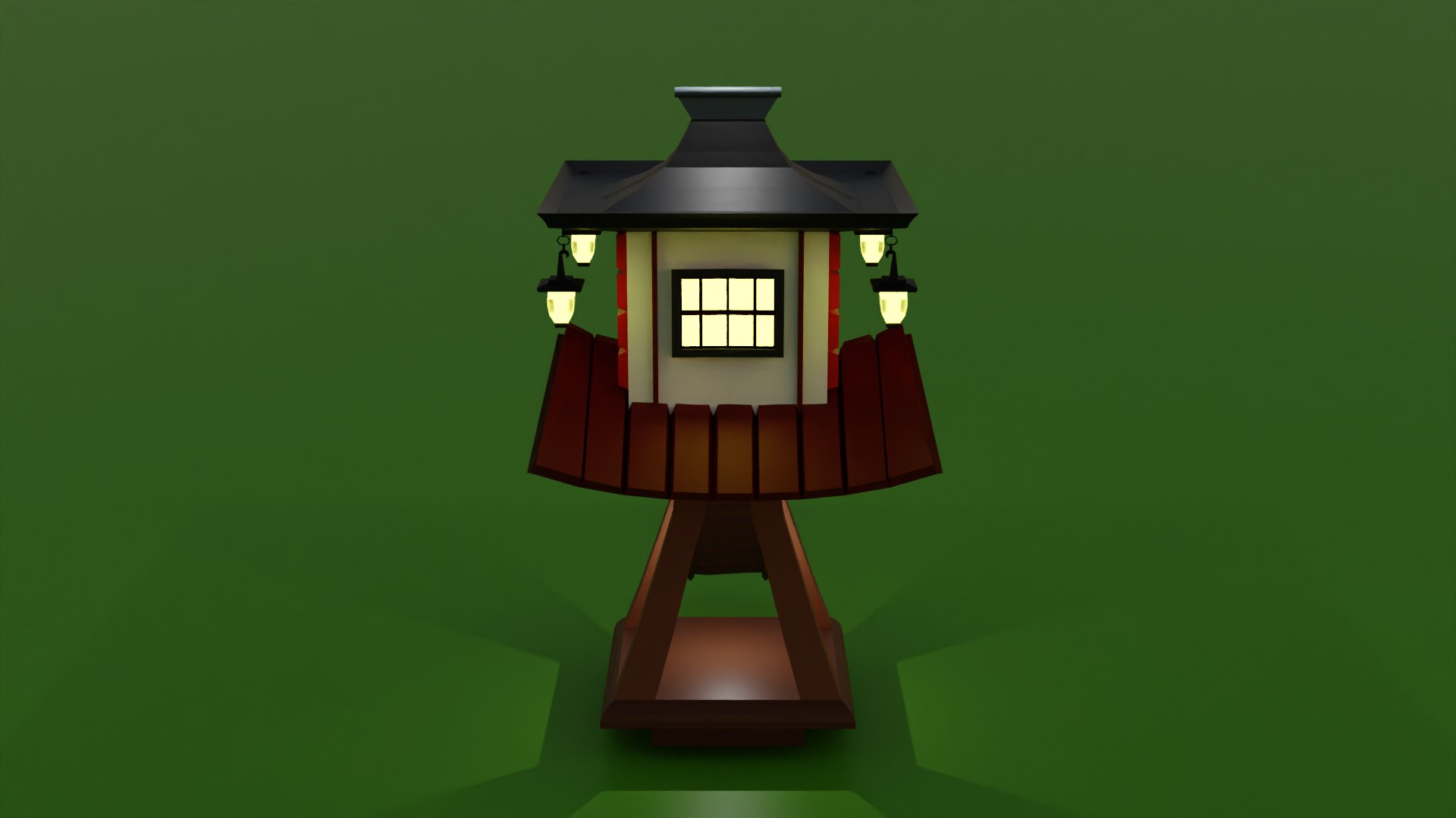 3D Japanese Deffance Tower Game Ready Asset - TurboSquid 2177168