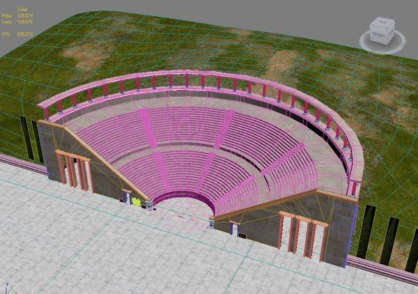 Ancient Amphitheater 3D model - TurboSquid 1715953