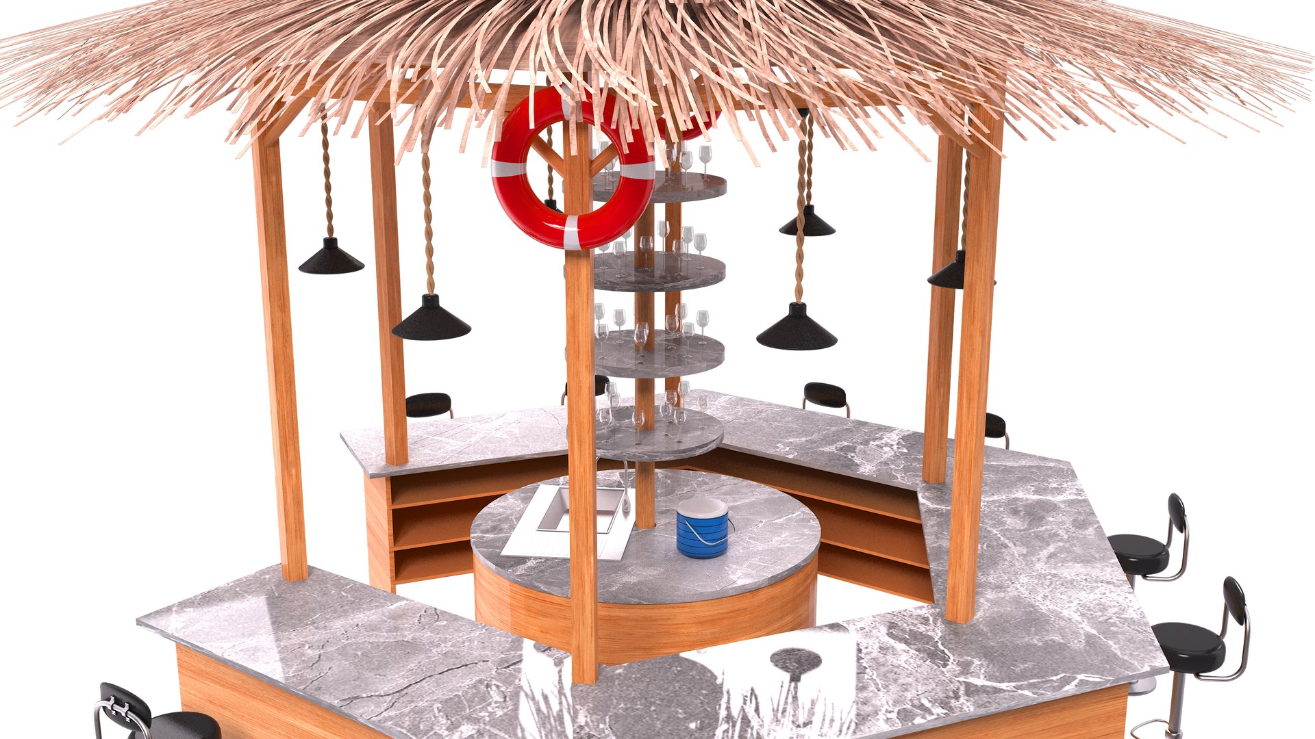 3D Model Tiki Bar - TurboSquid 1838201