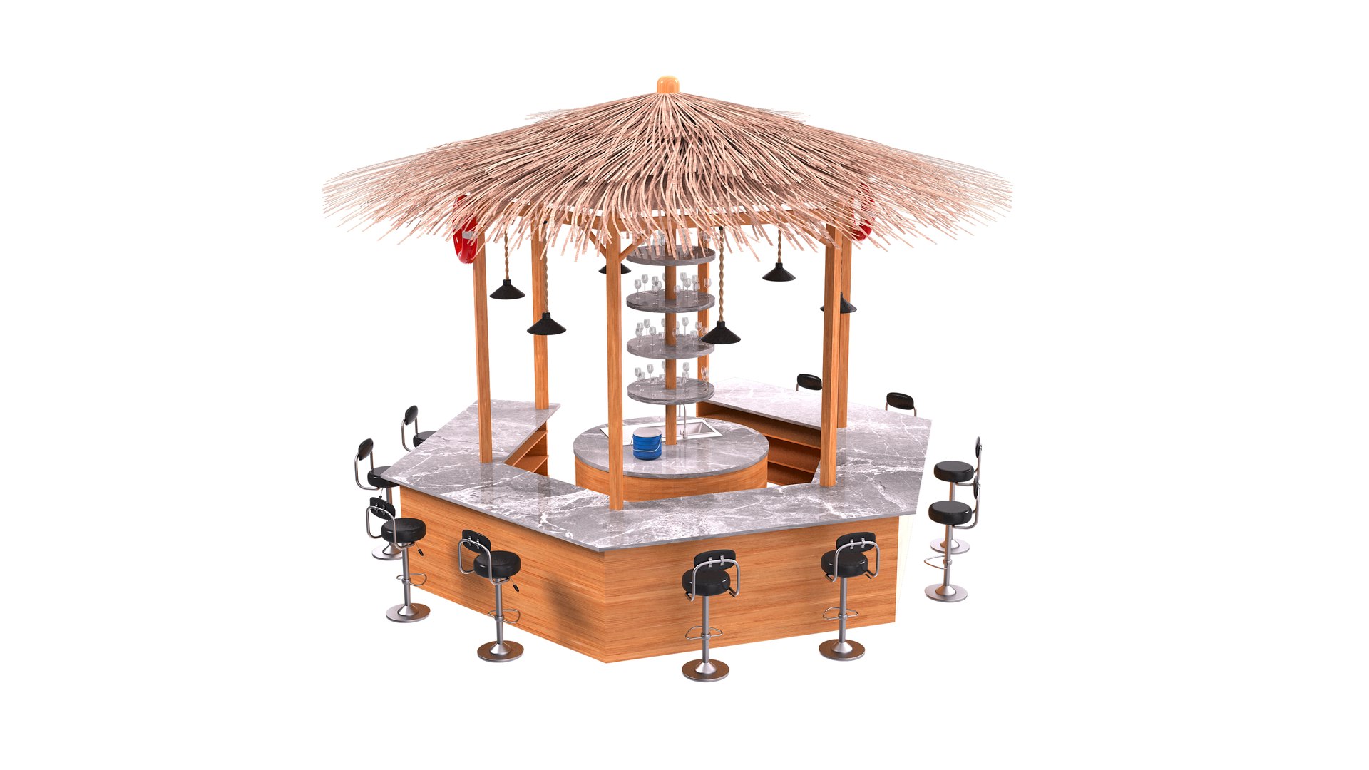 3D Model Tiki Bar - TurboSquid 1838201