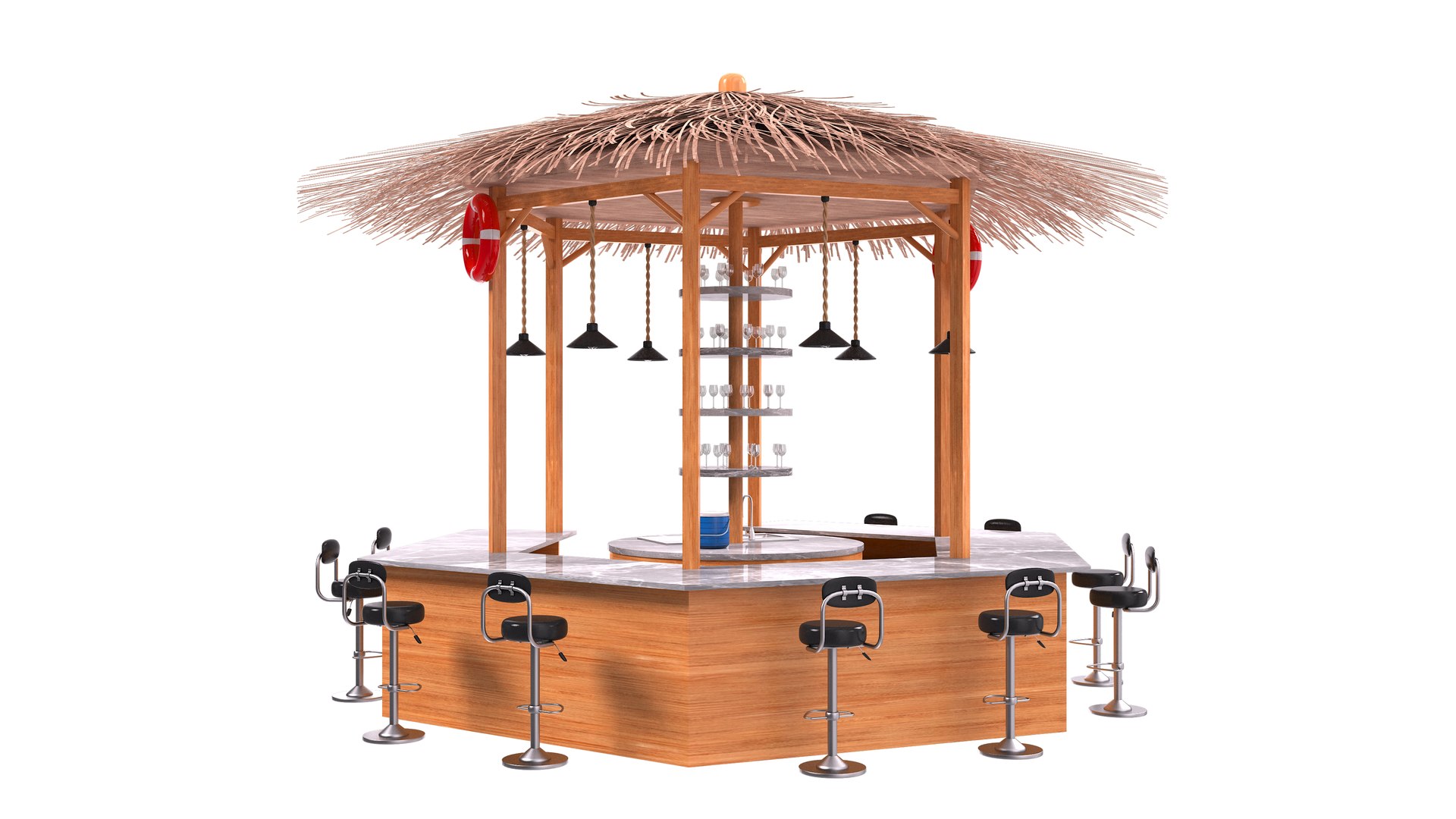 3D Model Tiki Bar - TurboSquid 1838201