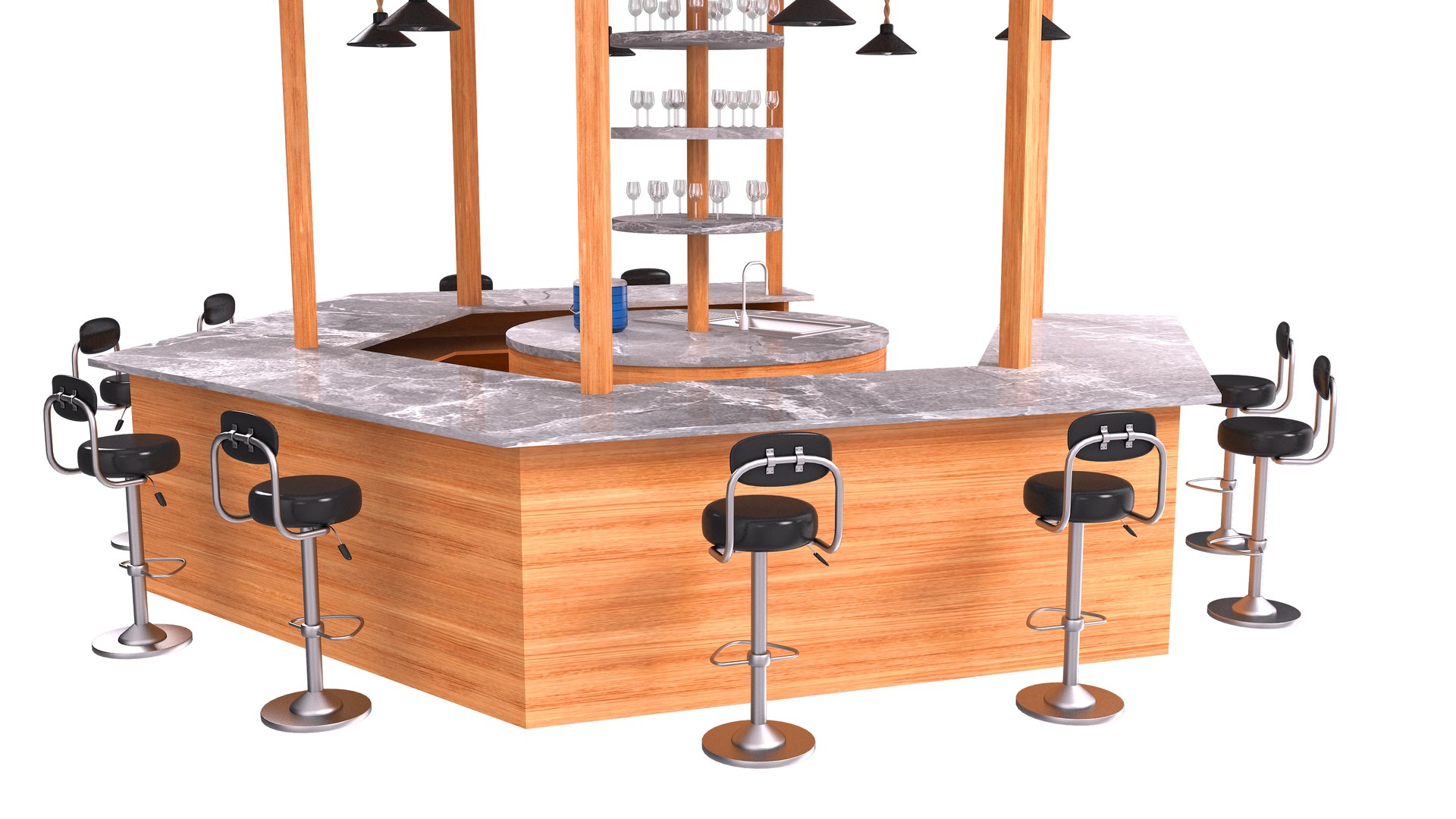 3D Model Tiki Bar - TurboSquid 1838201