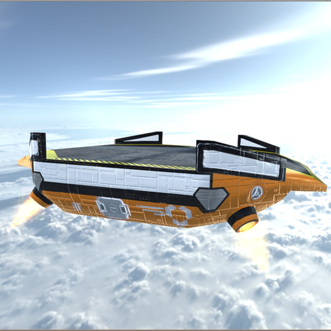 3D Sci-fi Float Platform Model - TurboSquid 1323927