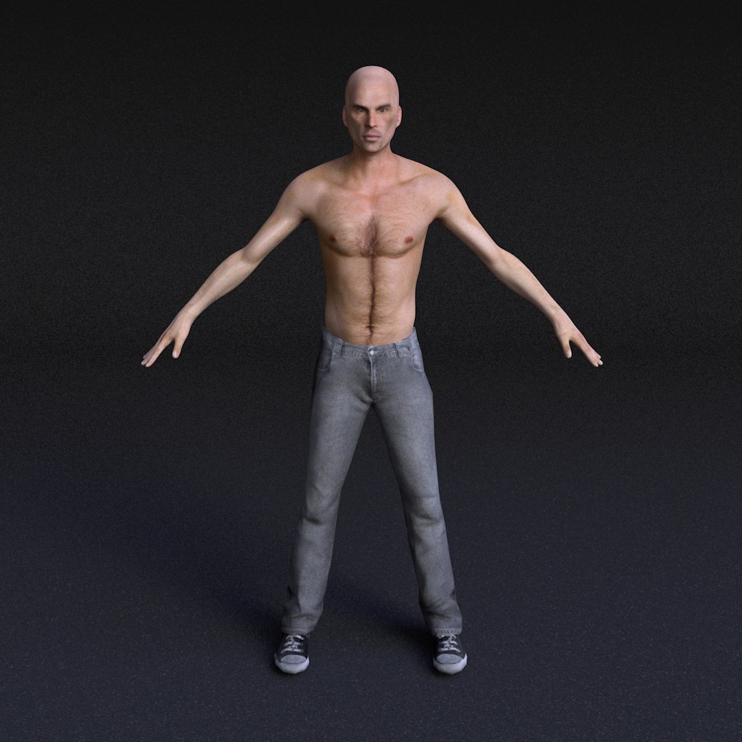 3d Character Male - Rigged Model